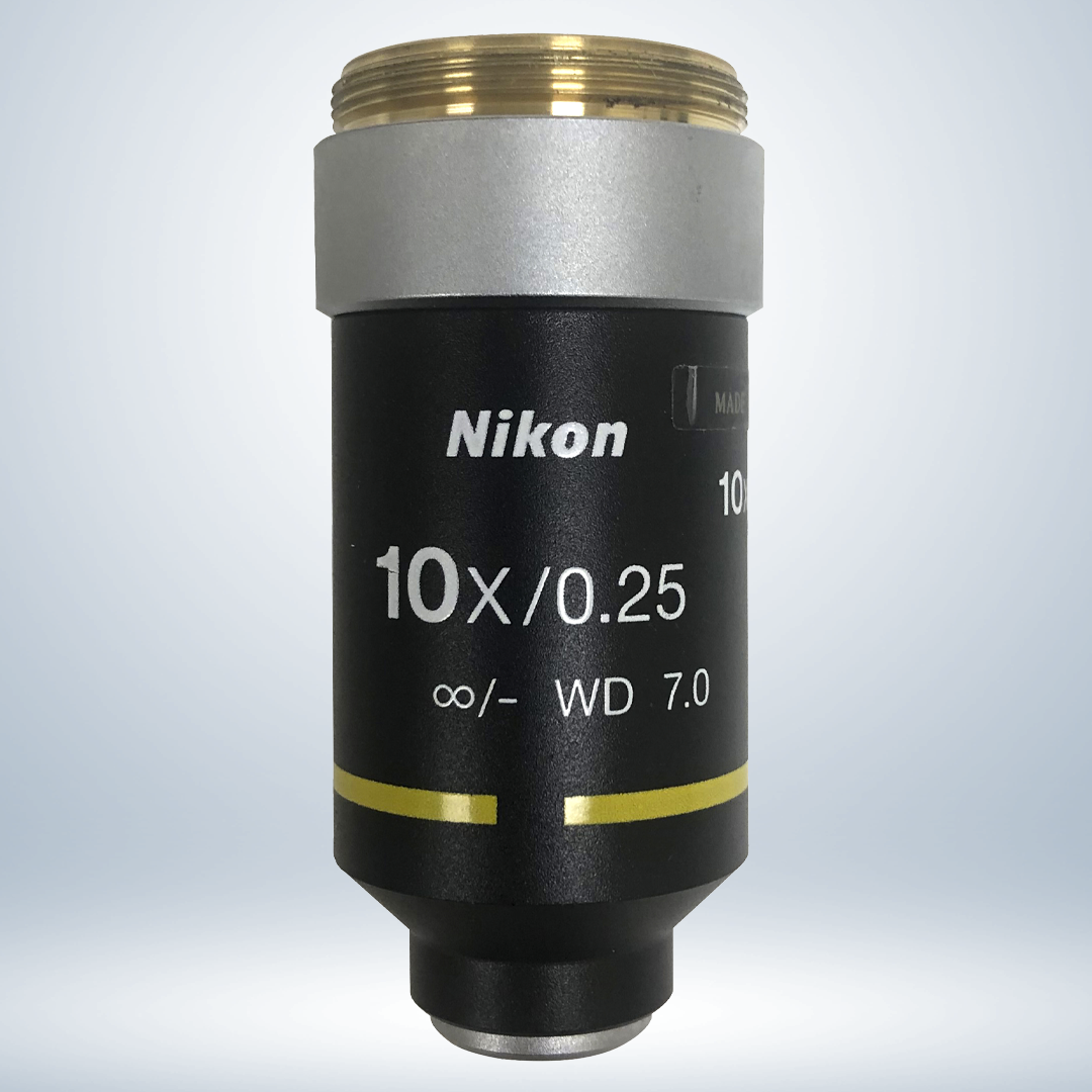 Nikon Microscope Objective 10x/0.25 (Refurbished) - Refurbished Microscopes