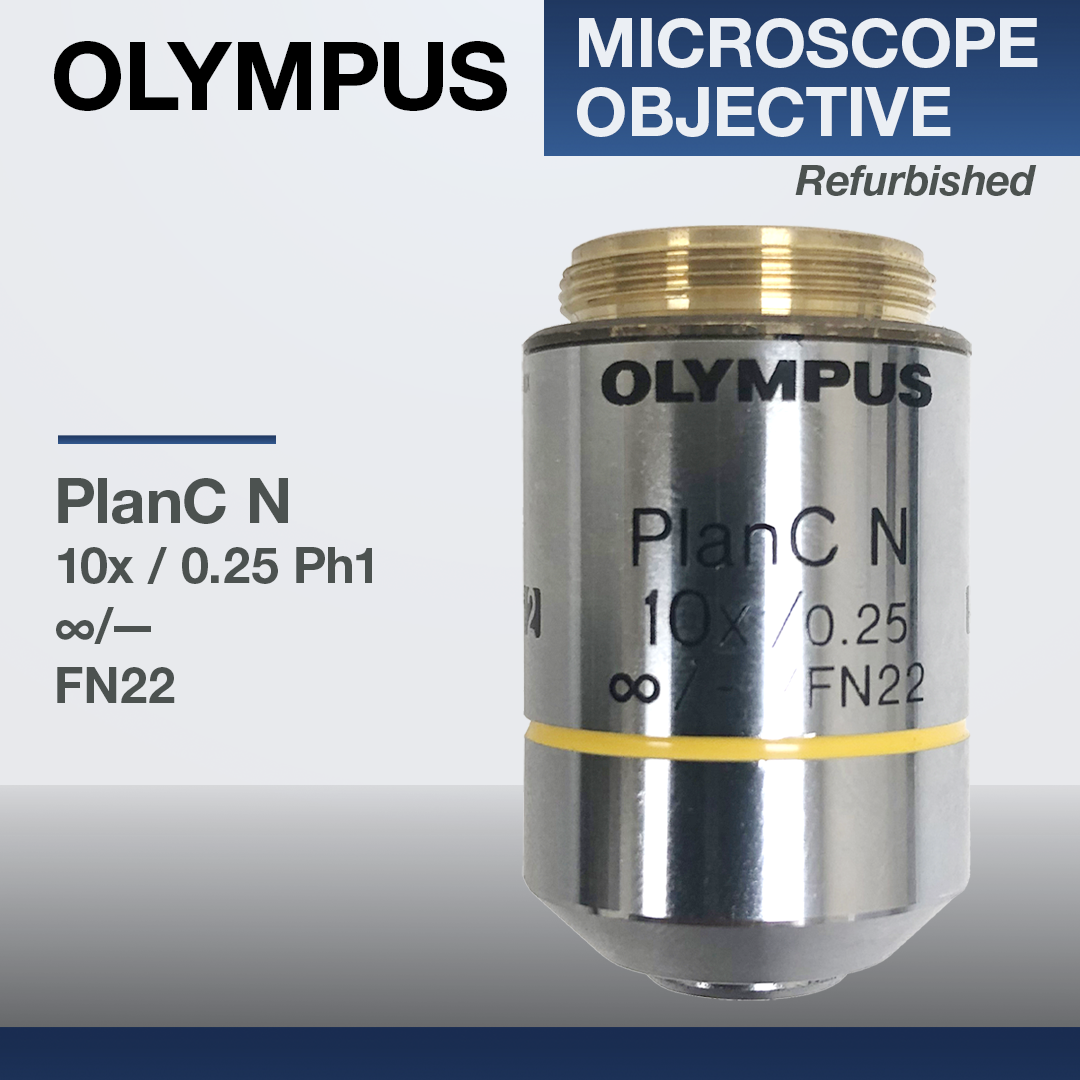 Olympus Microscope Objective PlanC N 10x/0.25 (Refurbished ...
